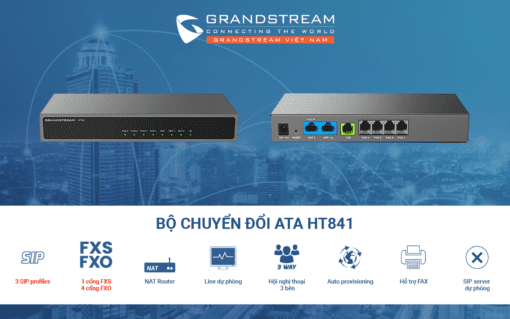 Bộ Chuyển đổi ATA HT841 » Grandstream Việt Nam